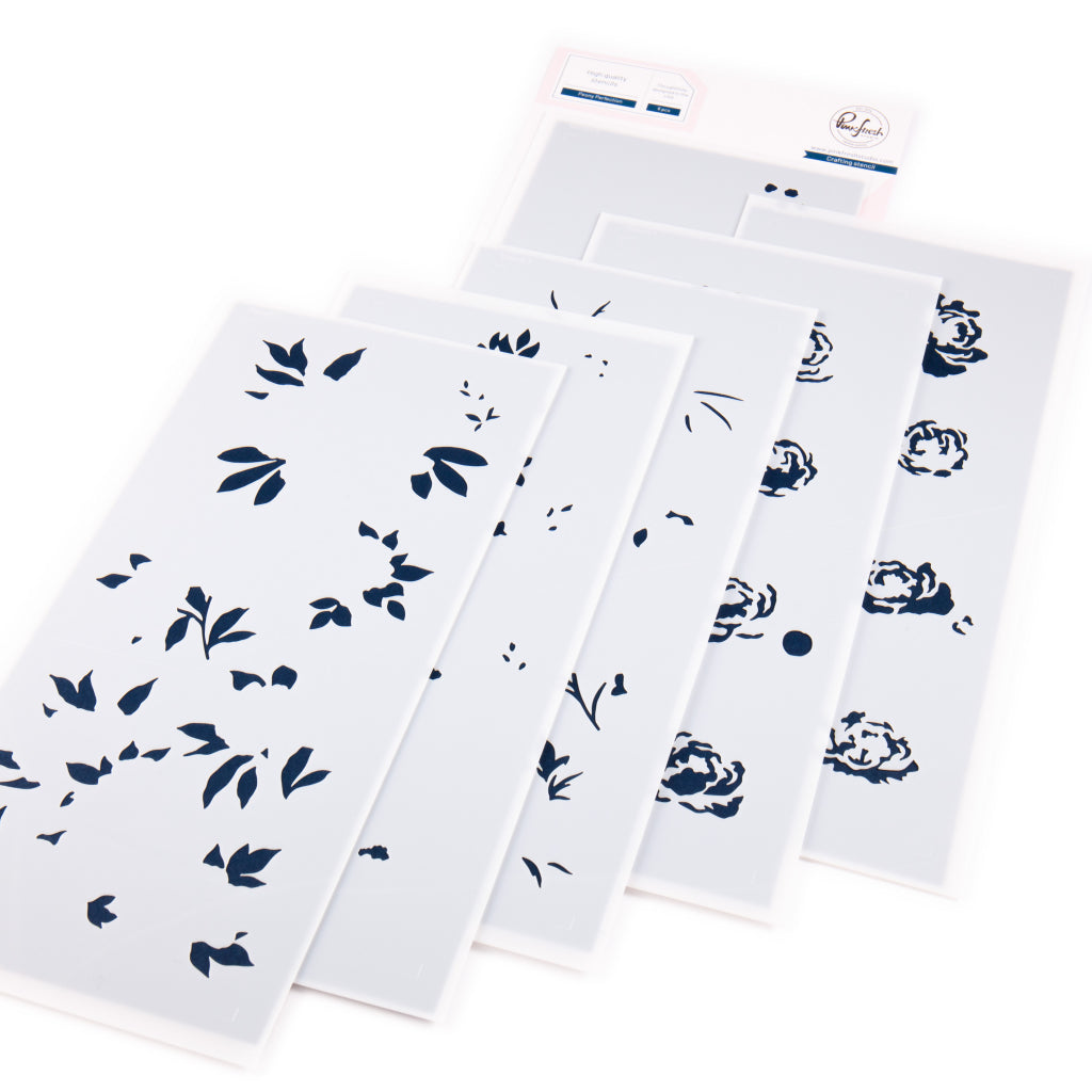 Pinkfresh Studio - Peony Perfection Stenil, 270625