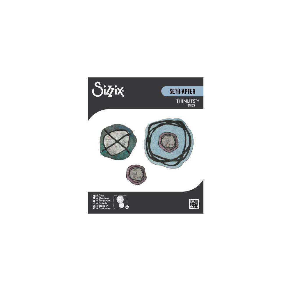 Sizzix Thinlits 6PK Die Set - Twisters, 666909 by Seth Apter