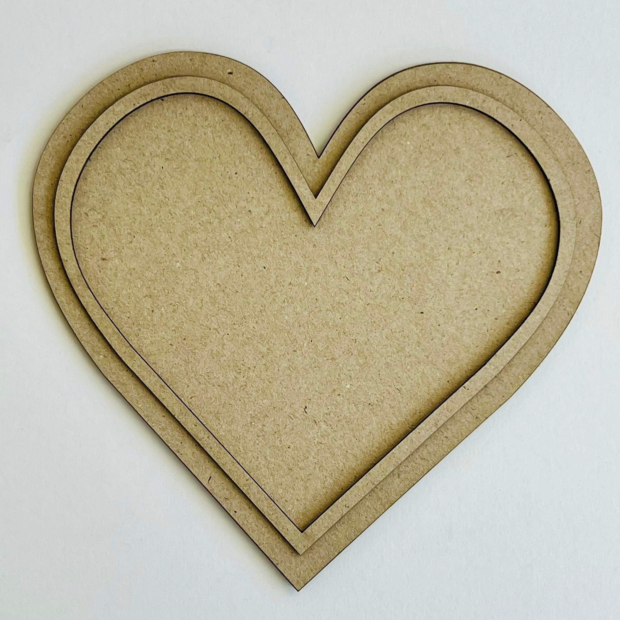 Dusty Attic Chipboard 6x6 Mini Album Cover Set #12 - Heart, DA3814