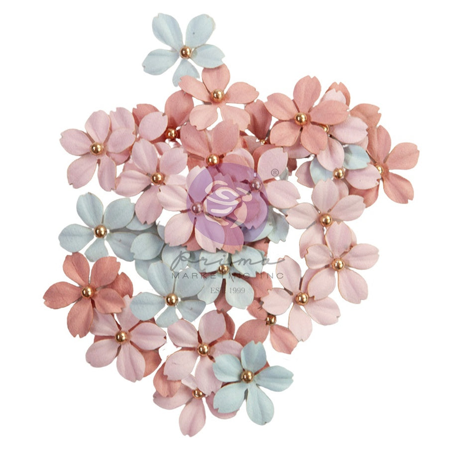 Prima Marketing Paper Flowers - Cherished Memories, French Blue, FG665
