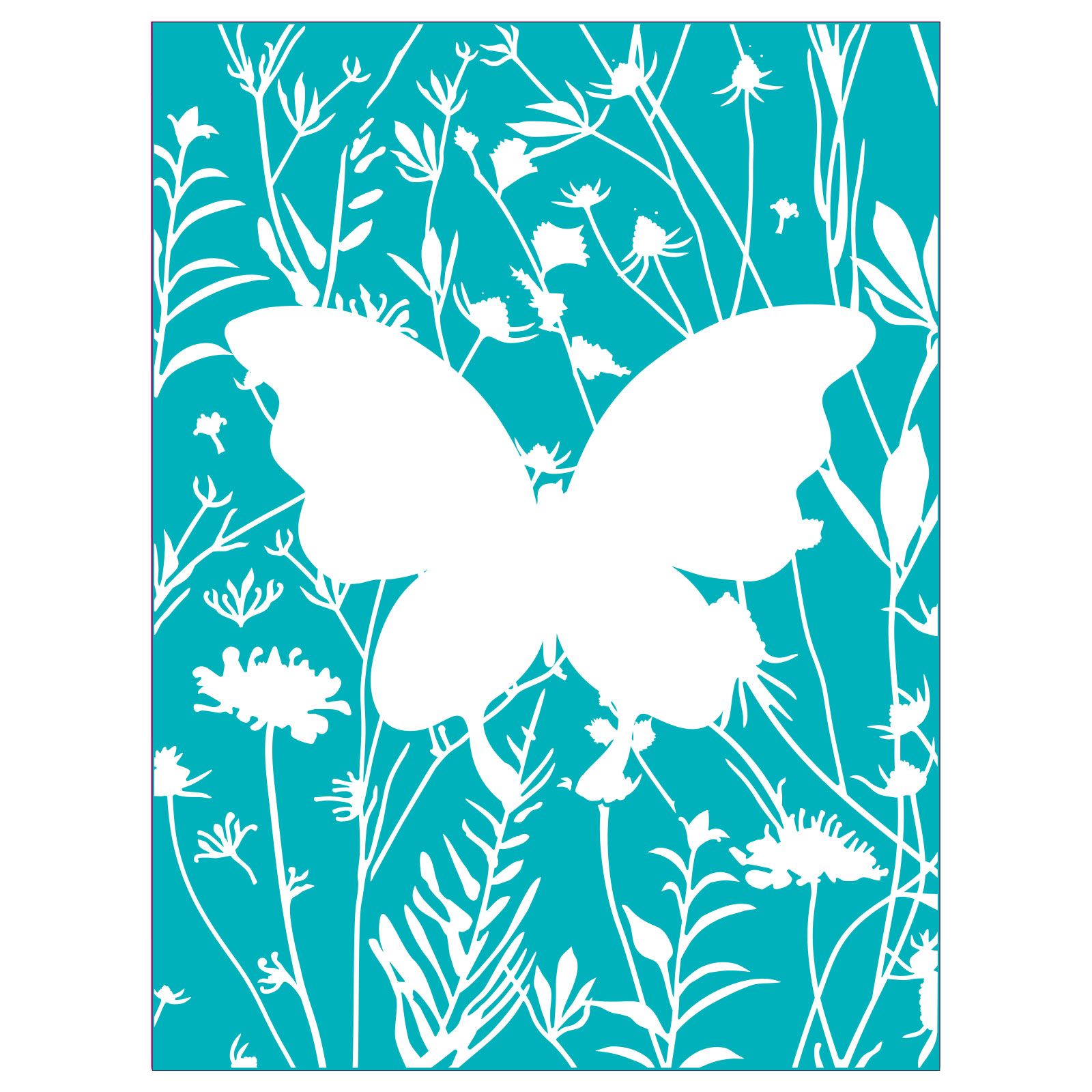 Impresslits 3D Embossing Folder - Butterfly Meadow, 665200 by: Jen Lon